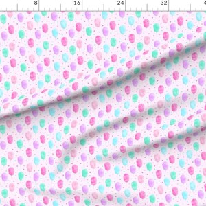 Watercolor Cotton Candy Fabric Cotton Candy Pink With Hearts by ...