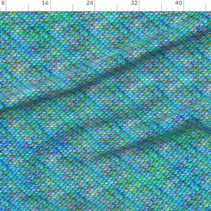 Fish Scales Fabric - Mermaid Scales by Elladorine - Fish Mermaids ...