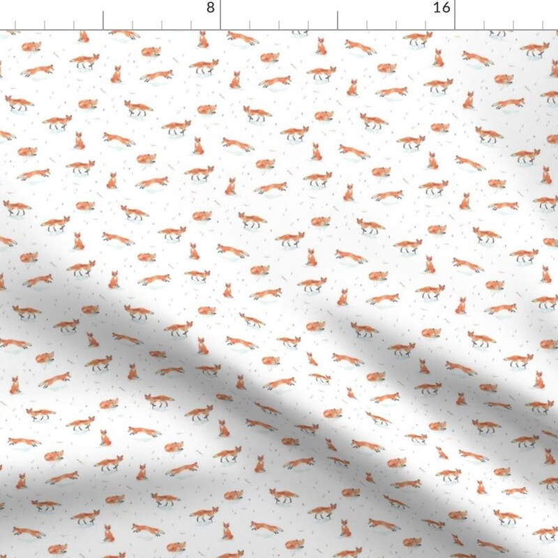 Fox Fabric - Etsy
