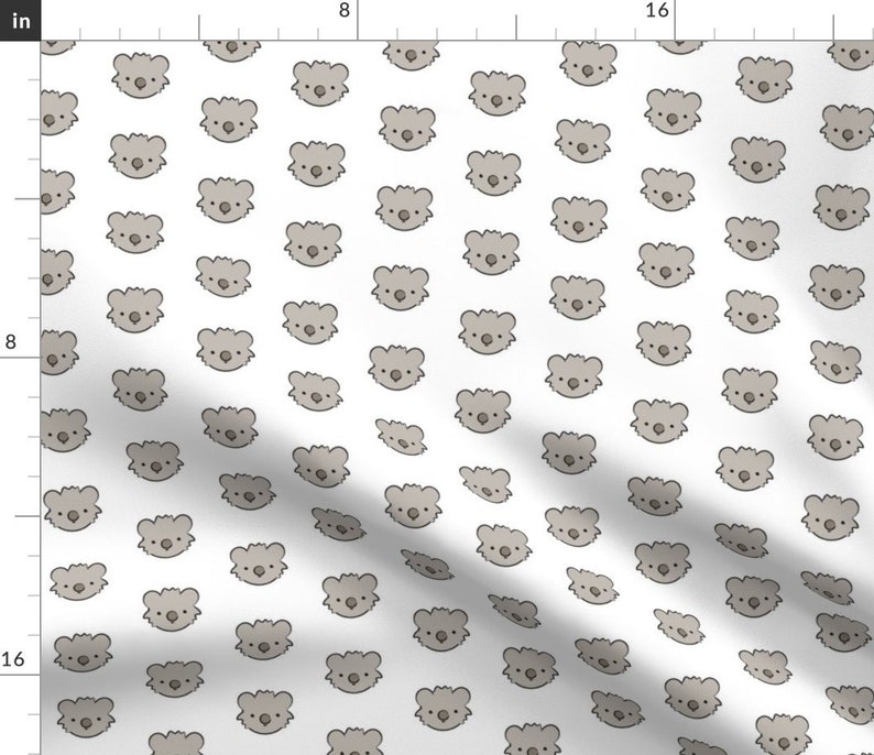 Koala Fabric Koala Bear Pattern by Mintparcel Australian - Etsy