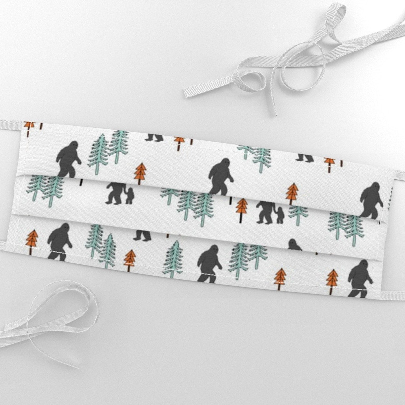 Bigfoot Fabric Sasquatch Forest Mythical Animal Fabric - Etsy