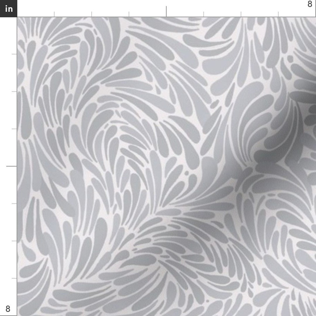 Gray Abstract Fabric Calm Swirl by Mpzstudio Monochromatic - Etsy