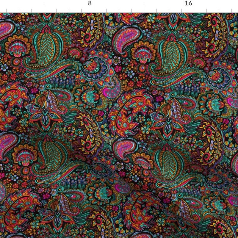Paisley Fabric - Etsy