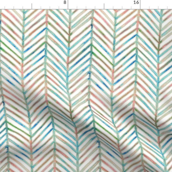 Watercolor Chevron - Etsy
