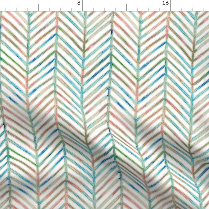 Watercolor Chevron - Etsy