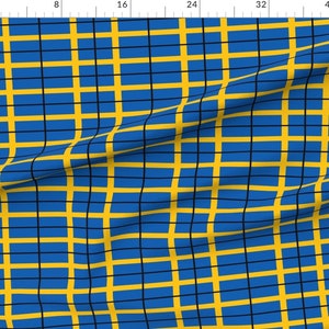 Sweden Flag Fabric Swedish Flag by Odinist European Union | Etsy