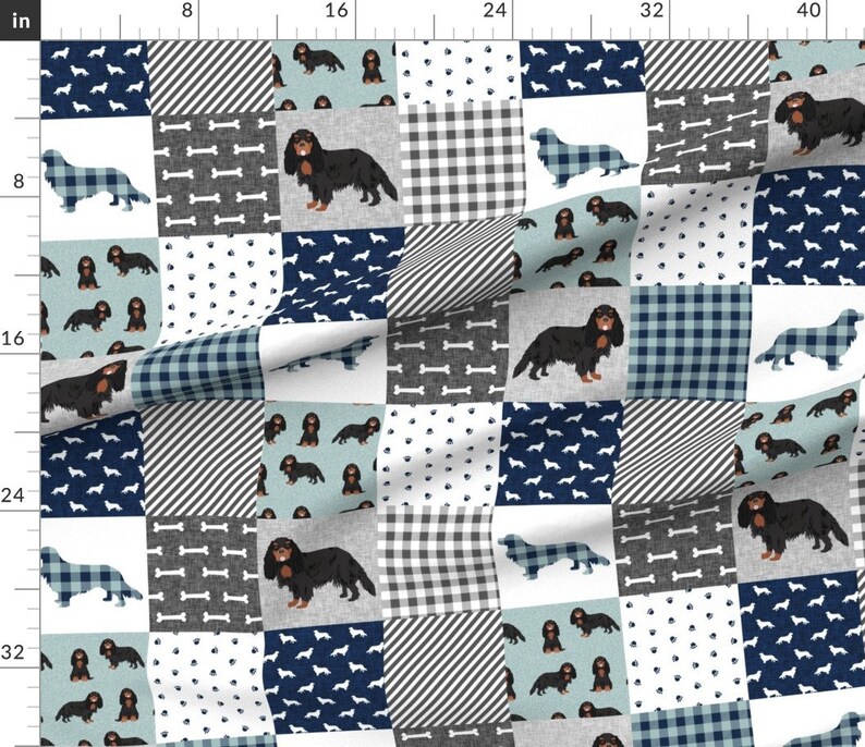 Cavalier King Charles Fabric Cavalier King Charles Spaniel - Etsy