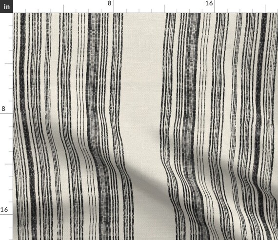 Vintage Textile Gray Lines Fabric Kilim Stripe Gray by | Etsy
