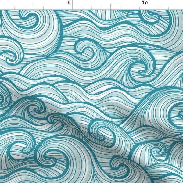 Waves Fabric - Etsy