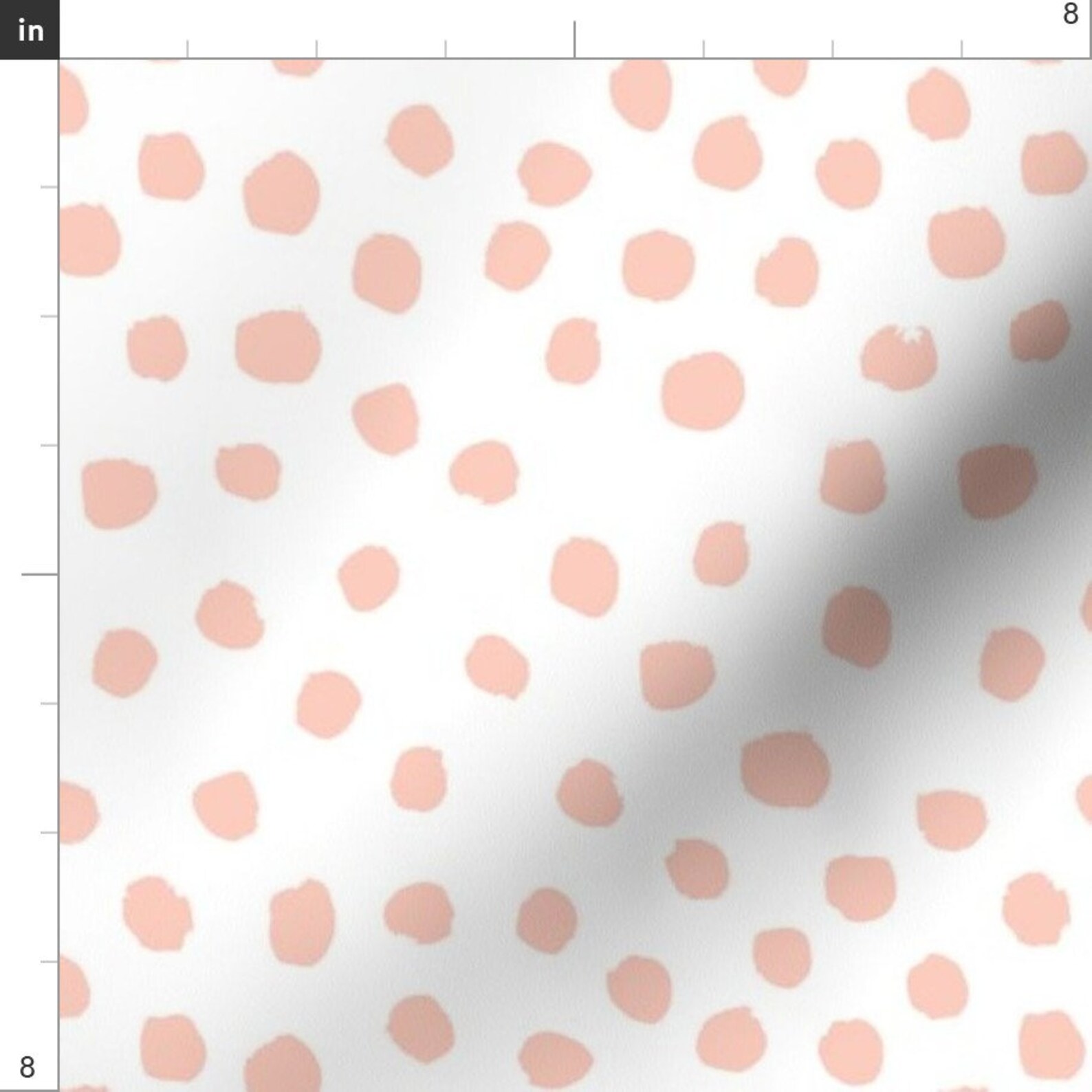 Girls Fabric Dots Blush Coordinate Mini Dots Painted Dots - Etsy