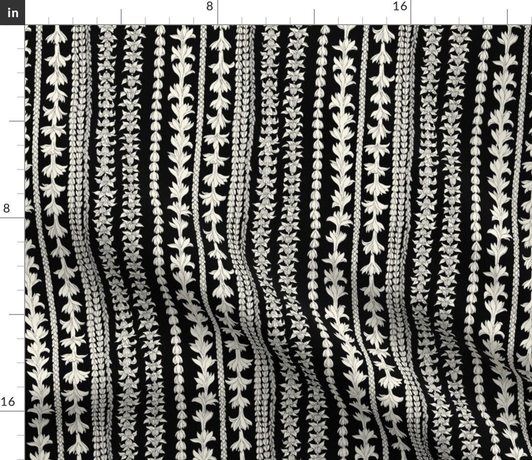 Black and White Stripes Aztec Fabric Blanding Leis 2b by - Etsy