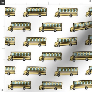 School Bus Fabric School Bus Yellow by Littlearrowdesign School Bus ...
