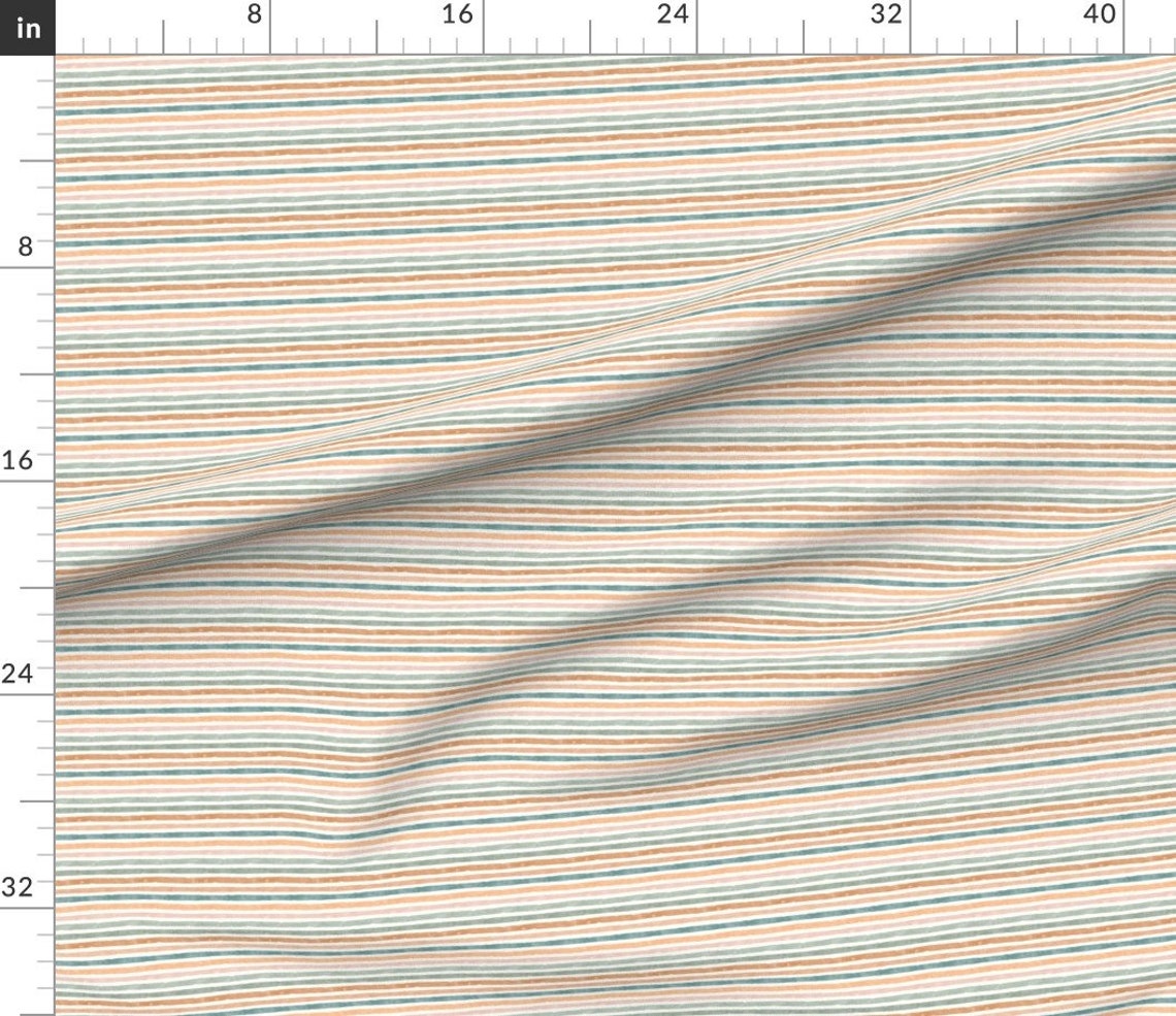 Stripes Fabric Fall Stripes by Littlearrowdesign Pastel - Etsy