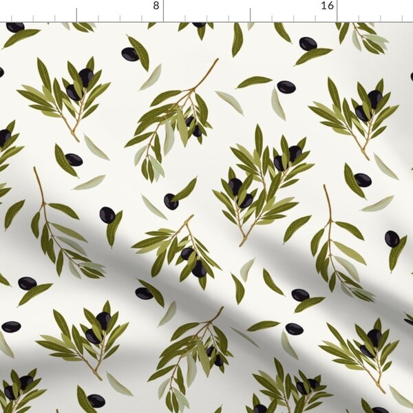 Olive Branch Fabric - Etsy