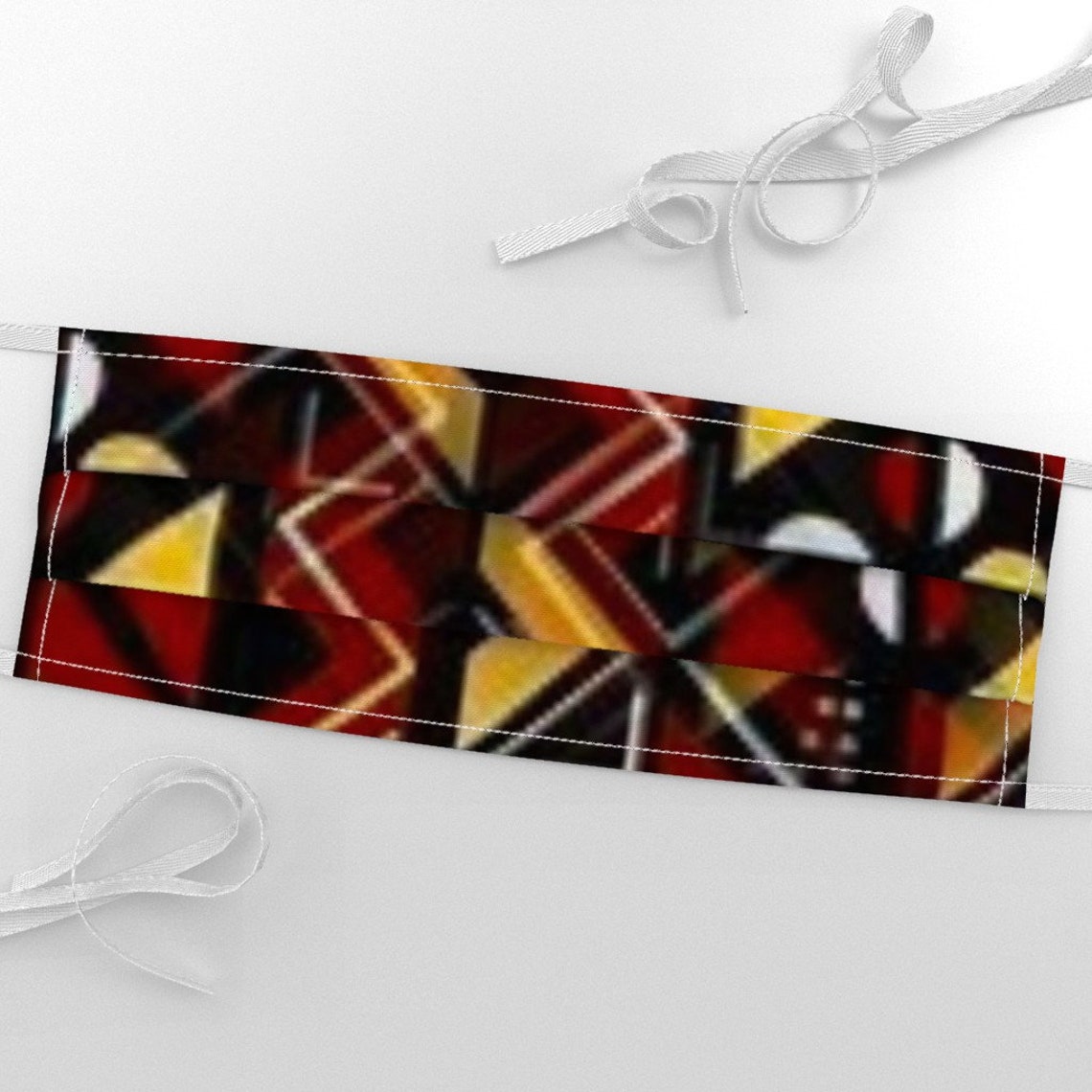 Africa Tribal Geometric Pattern Fabric Agbaba Print by | Etsy