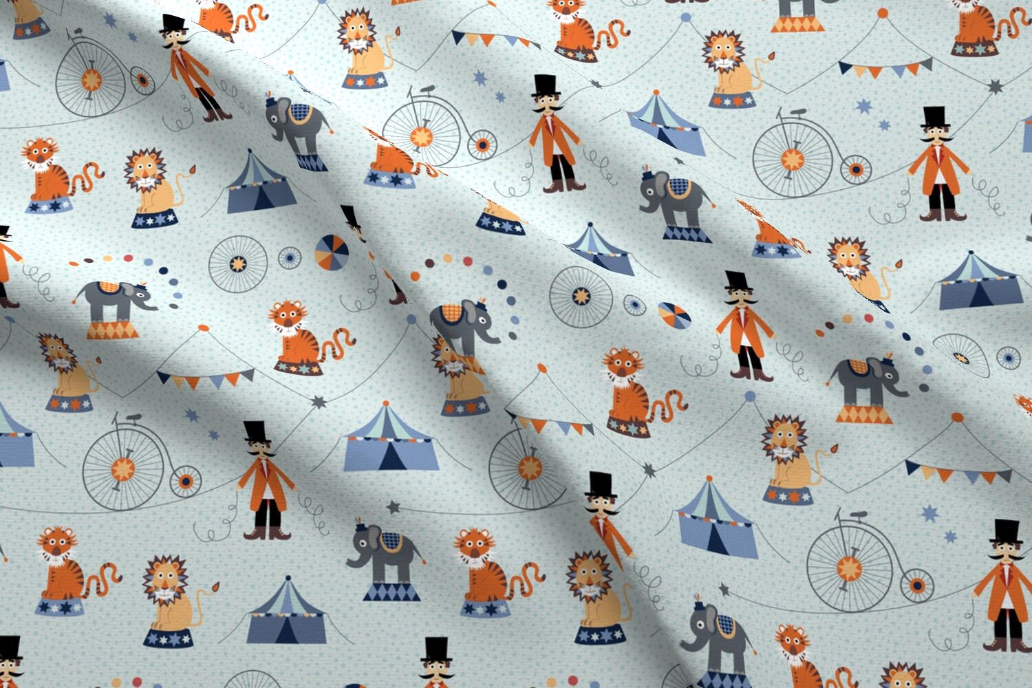 Circus Fabric Circus By La Fabriken Circus Nursery Decor | Etsy