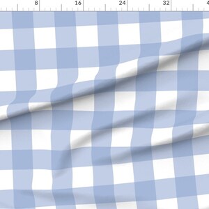 Buffalo Check Fabric Blue Buffalo Check by Xtinew Buffalo - Etsy