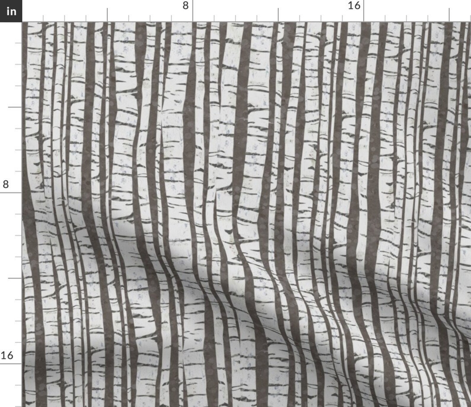 Birch Trees Fabric Birch Forest large Size by Sarah Treu - Etsy