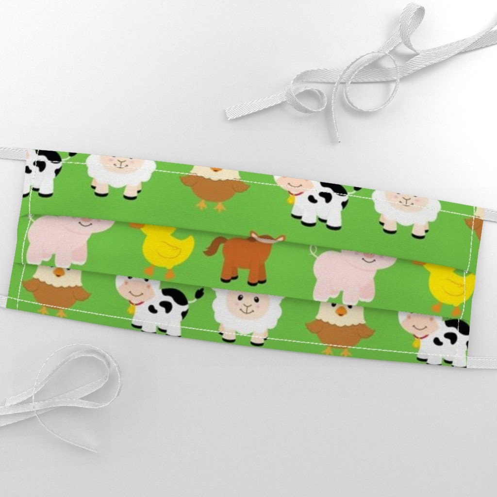 Farm Animals Fabric Farm Animals by Sunshineandspoons Baby - Etsy