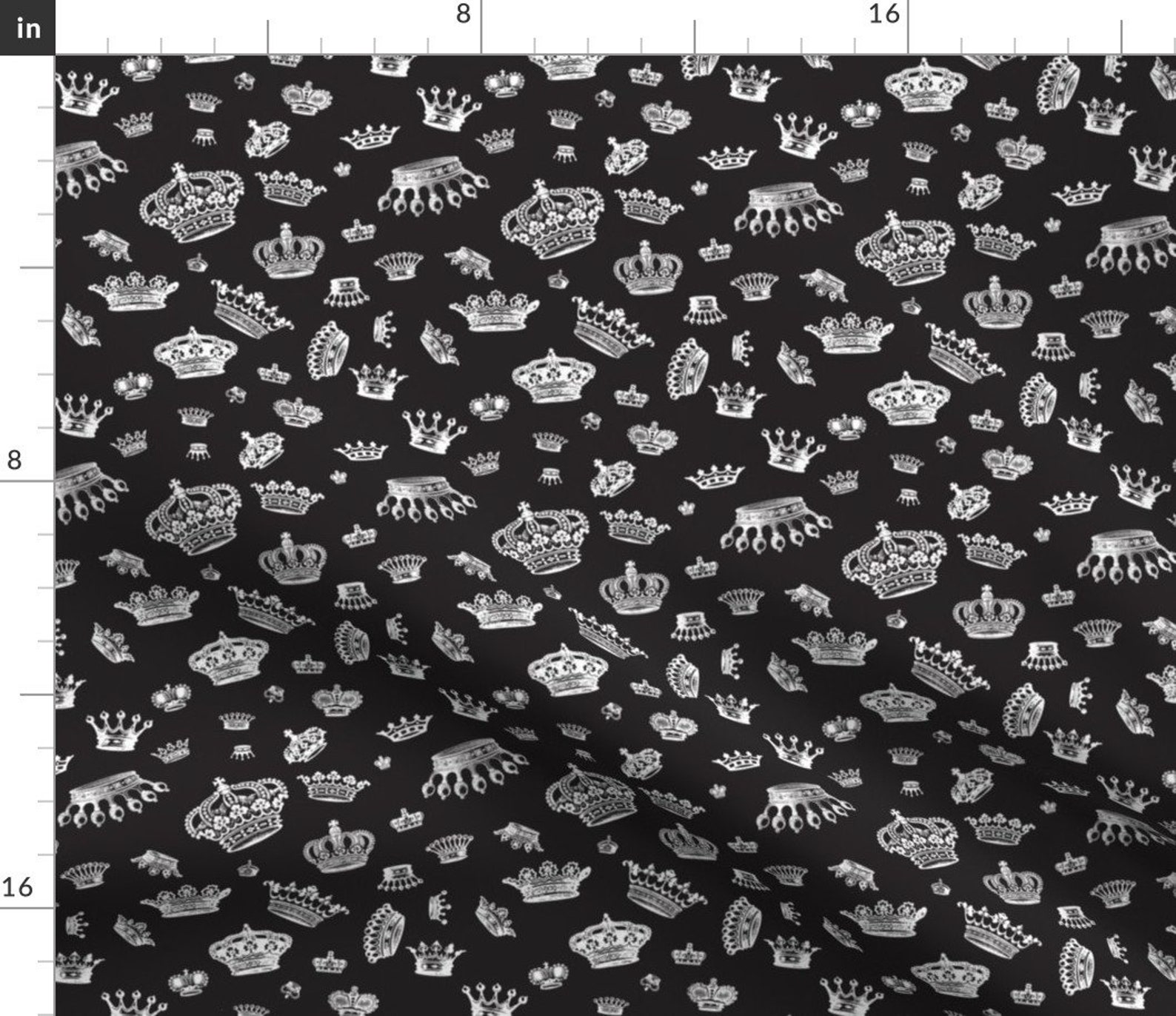 Royalty Fabric Royal Crown Jewels Kind Queen Prince Princess | Etsy