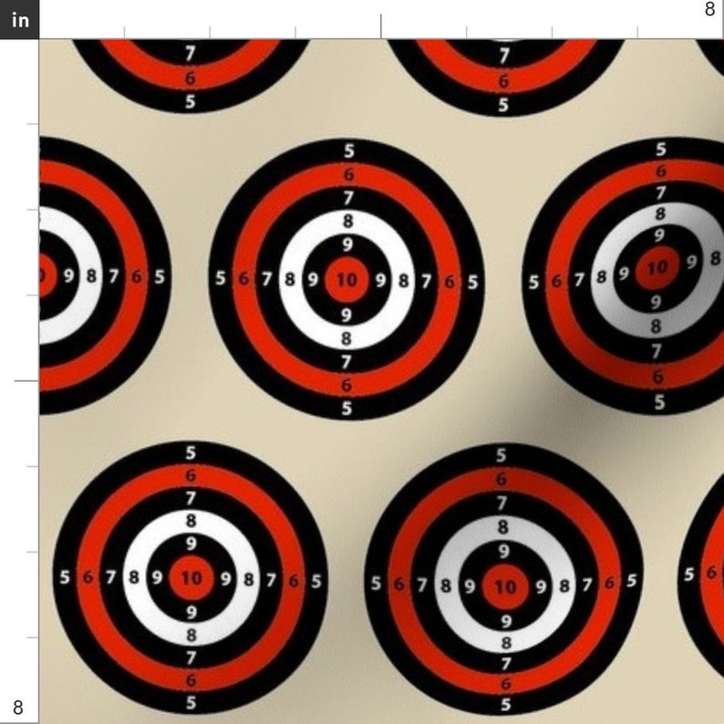 Target Practice Fabric Target Practice Bulls Eye by Bohobear | Etsy