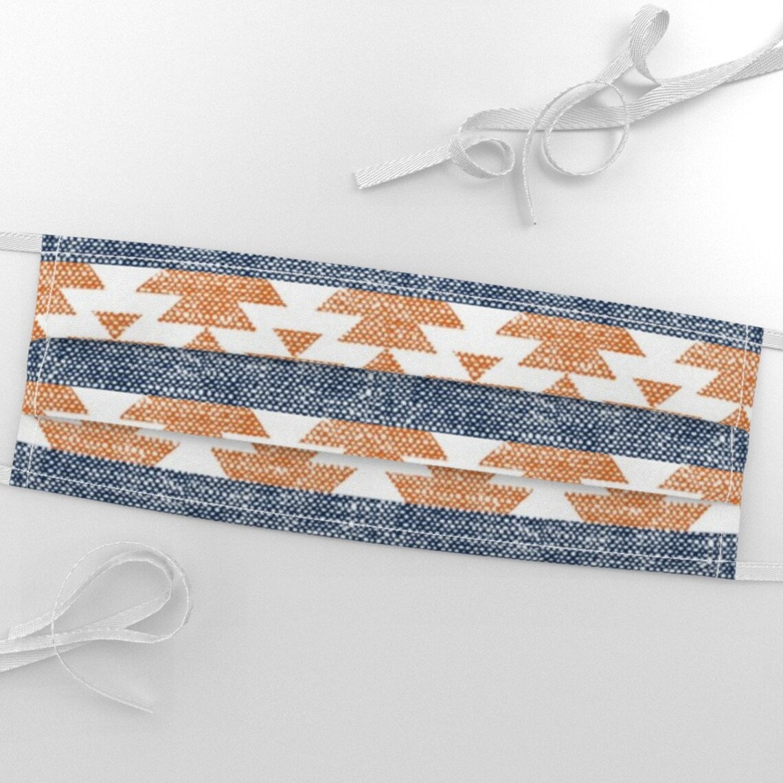 Aztec Tribal Stripe Fabric Woven Aztec Orange by | Etsy