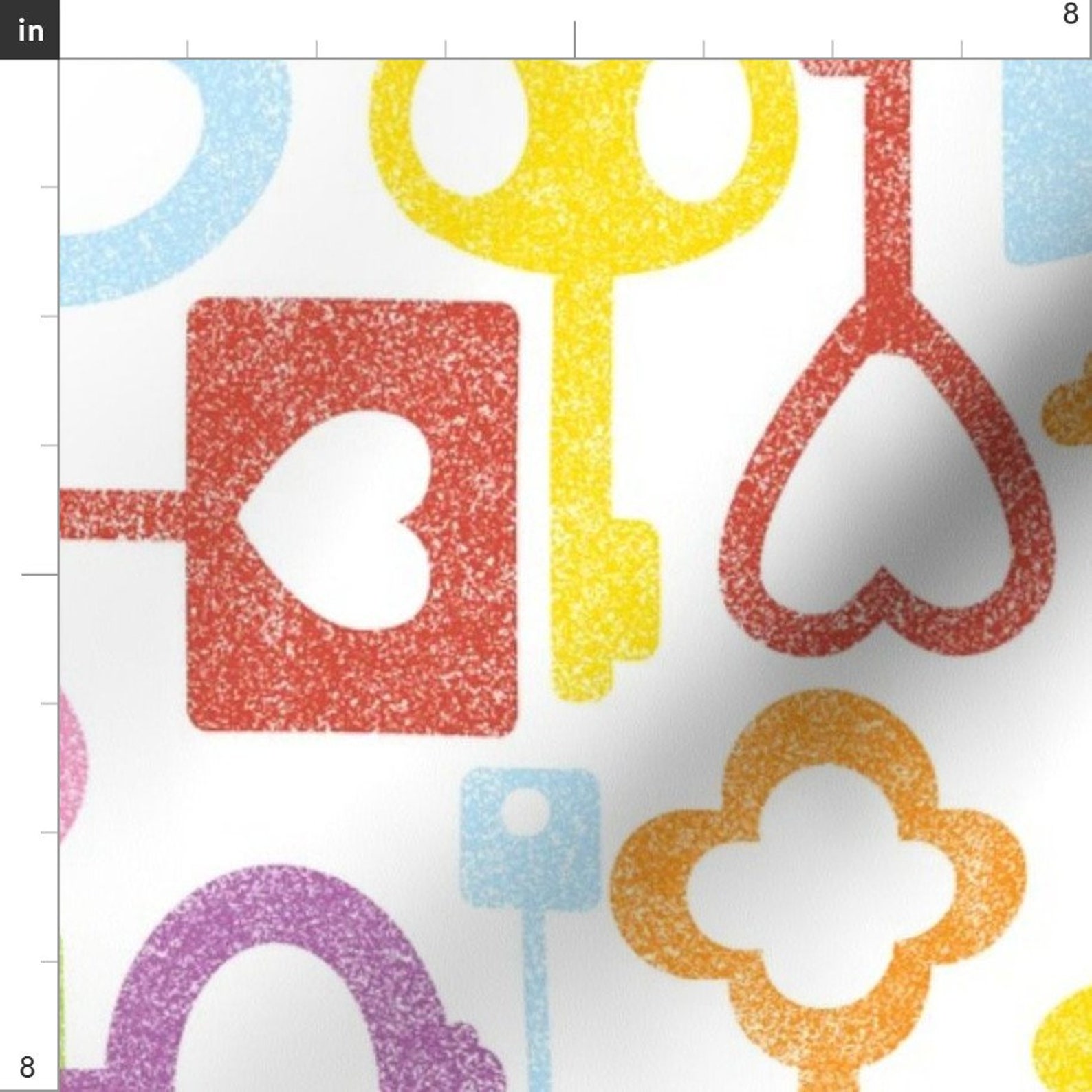 Keys Fabric Ancient Keys by Gnoppoletta Lock Unlock Key - Etsy