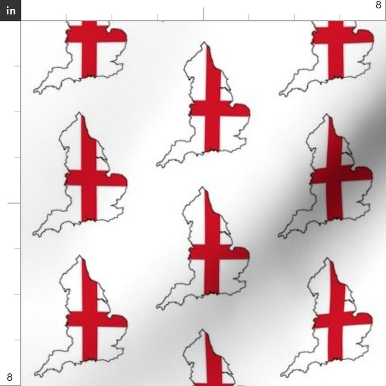 English Fabric England Flag Overlay By Thinlinetextiles | Etsy