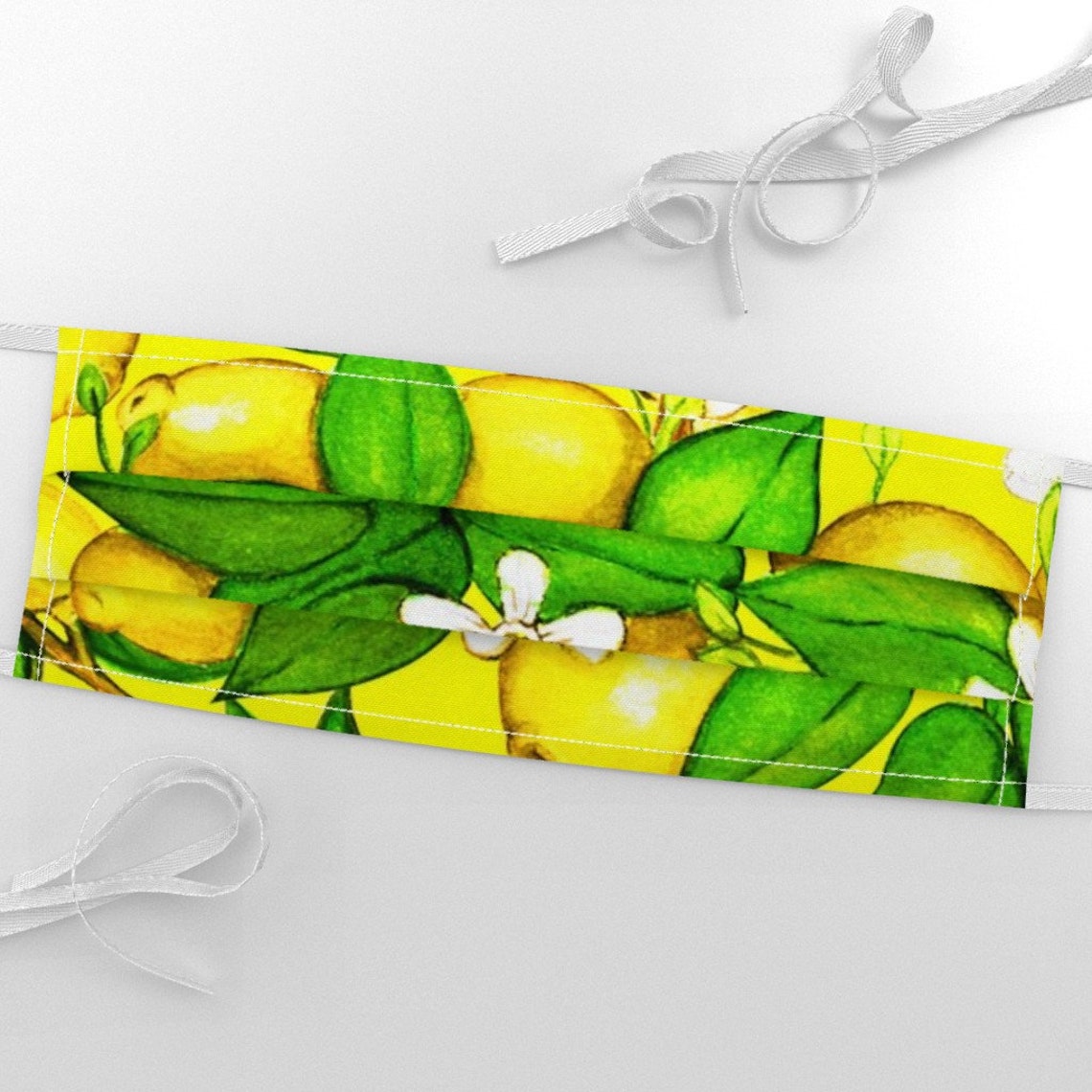 Lemon Citrus Fruit Pattern Floral Fabric Lemon Tree By | Etsy