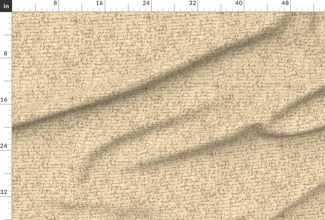 Letter Fabric - I Thought I'D Write to Juliet Ink on Parchment by ...