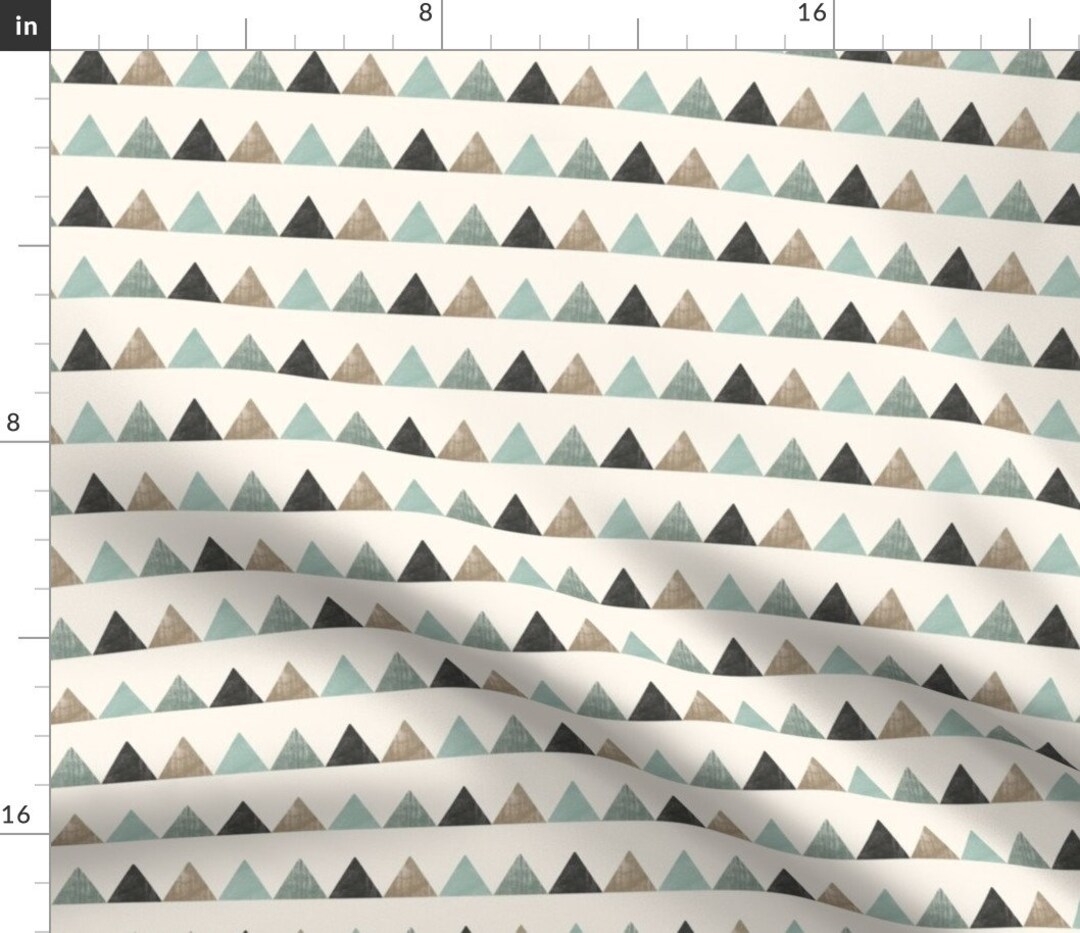 Geometric Triangle Fabric Textured Triangles by - Etsy