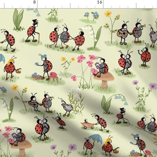 Ladybug Fabric - Etsy