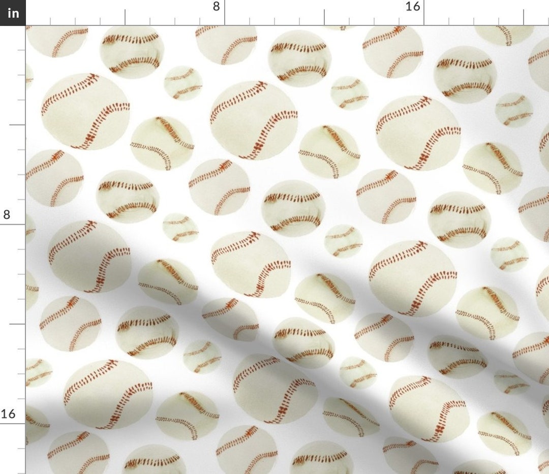Vintage Baseball Fabric Baseball Field by Atlanticmoira - Etsy
