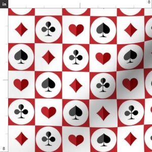 Playing Card Fabric - Playing Card Suits by Blackfeathergrass - Suit of ...