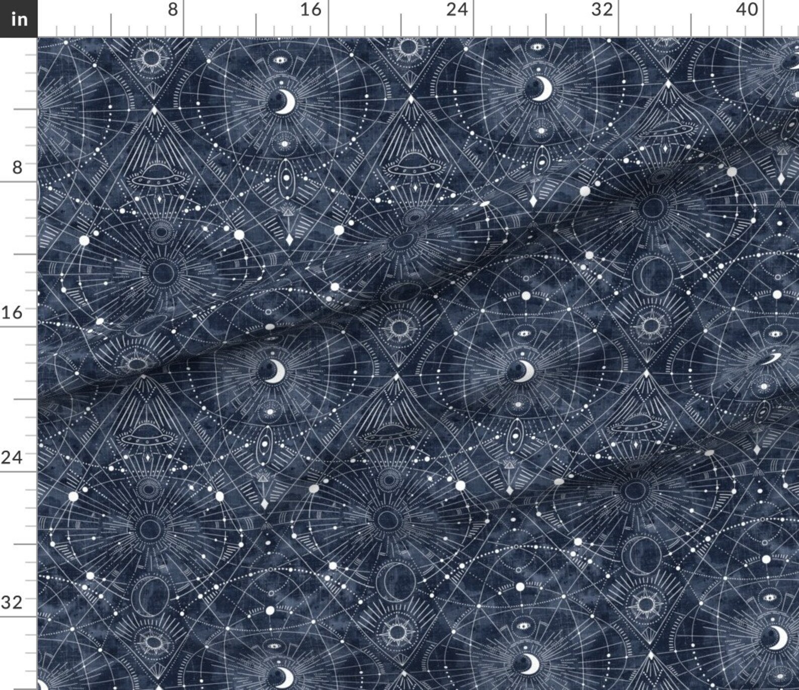 Indigo Galaxy Fabric Multidimensional Space Travel By | Etsy France