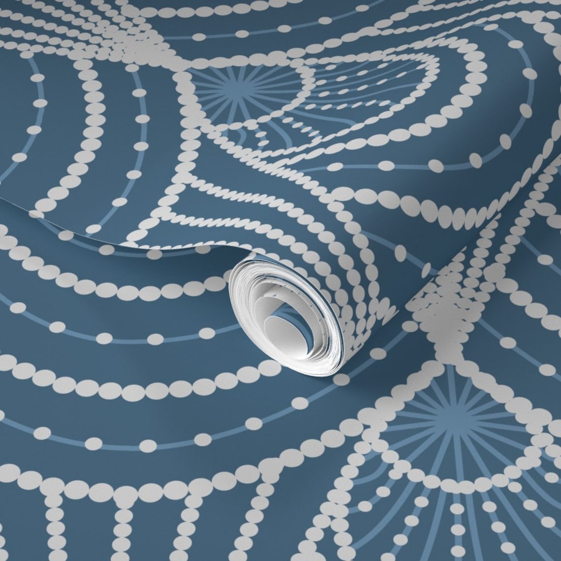 Art Deco Wallpaper Art Deco Dark Blue by Sveta Aho 1920s - Etsy