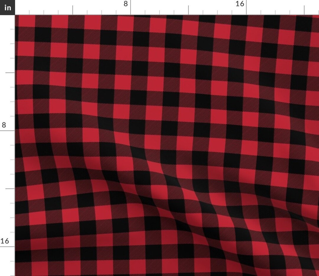 Plaid Fabric Buffalo Plaid 1 Scale by - Etsy