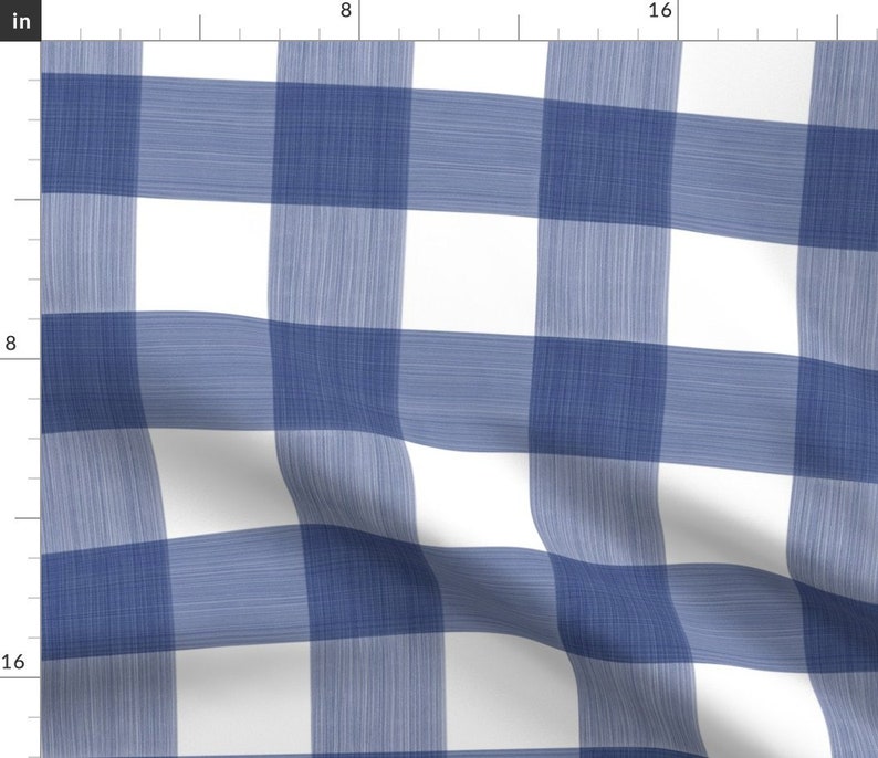 Blue Buffalo Plaid Fabric Blue Medium 3 Buffalo Plaid - Etsy