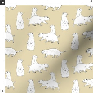 Prairie Dogs Fabric Prairie Dog by Crumpetsandcrabsticks Zoo Animal ...