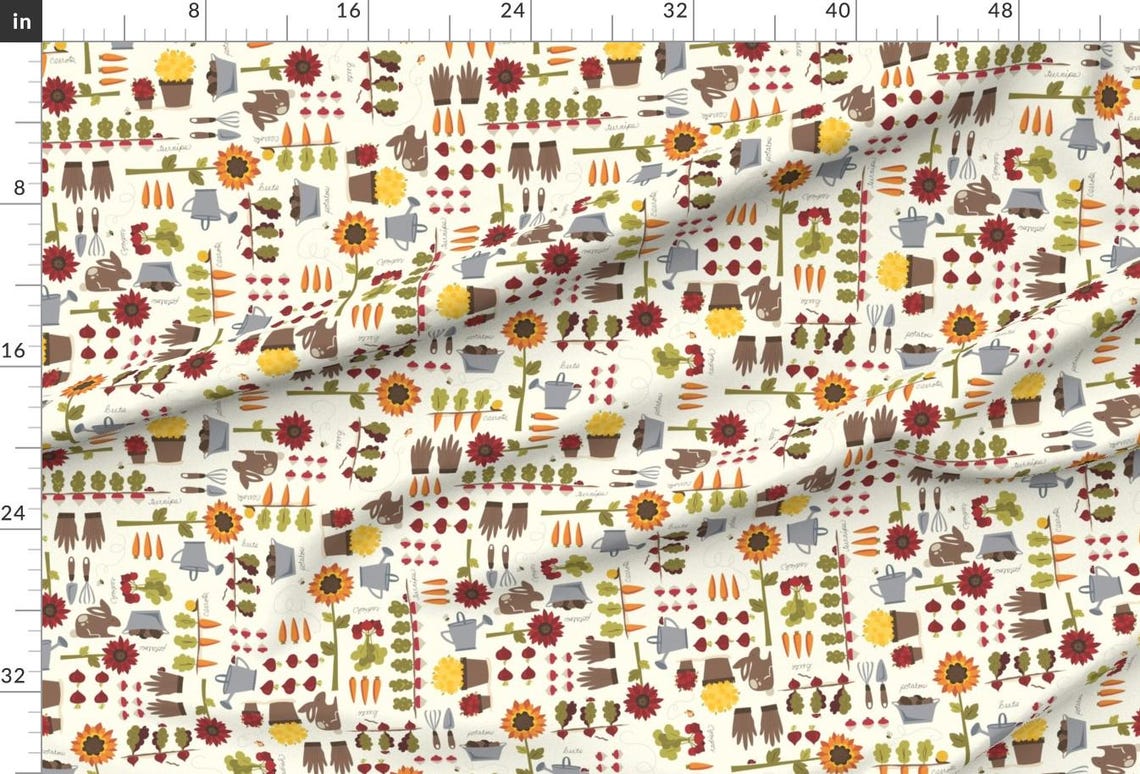 Gardening Roots Fabric - Root Veggies and More 1 by Stacyiesthsu ...