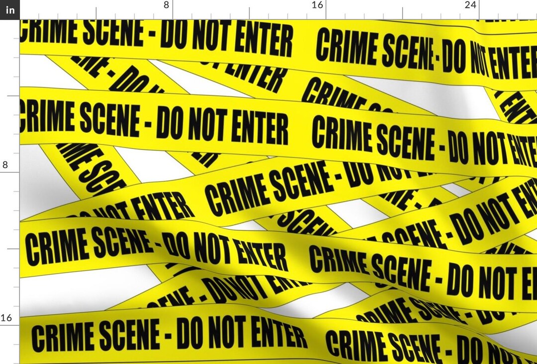 Crime Scene Fabric - Do Not Enter Stay Out Barricade Notice Warning ...