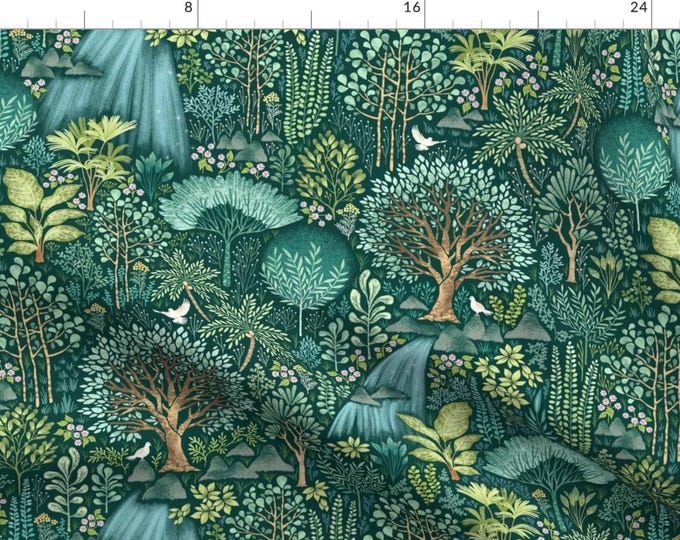 Possum Fabric - Possum by Rachel Wilson - Possum Woodland Nature ...