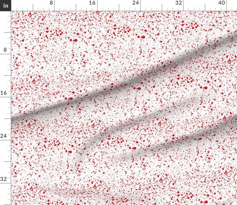 Spooky Blood Fabric Blood Splatter by Xoxotique Spooky | Etsy