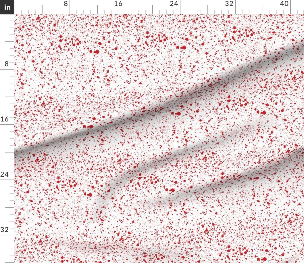 Spooky Blood Fabric Blood Splatter by Xoxotique Spooky | Etsy