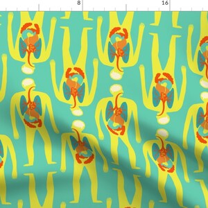 Body Anatomy Fabric modern Medical Illustration by Littleknids Medical ...