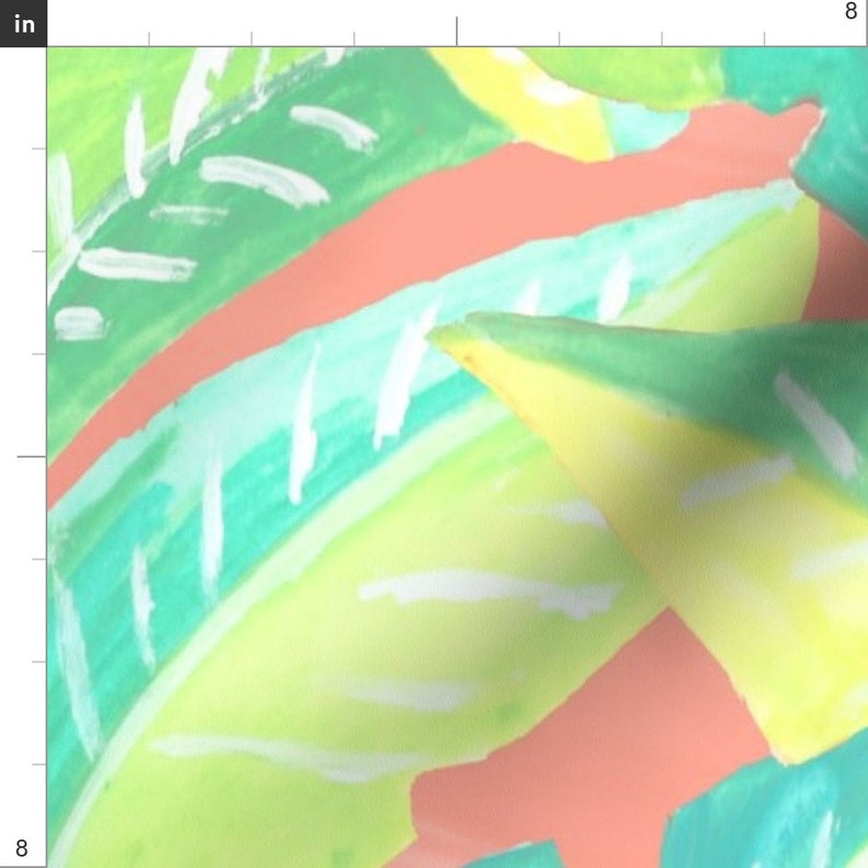 Pastel Tropical Fabric Banana Fade by Theprimefloridian | Etsy