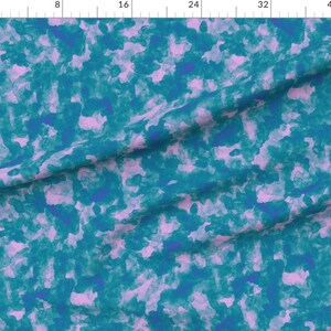 Purple Teal Watercolor Fabric Mad Teal Splash by Weavingmajor ...