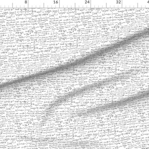Math Fabric Math Equations by Thin Line Textiles Math Teacher Cotton ...