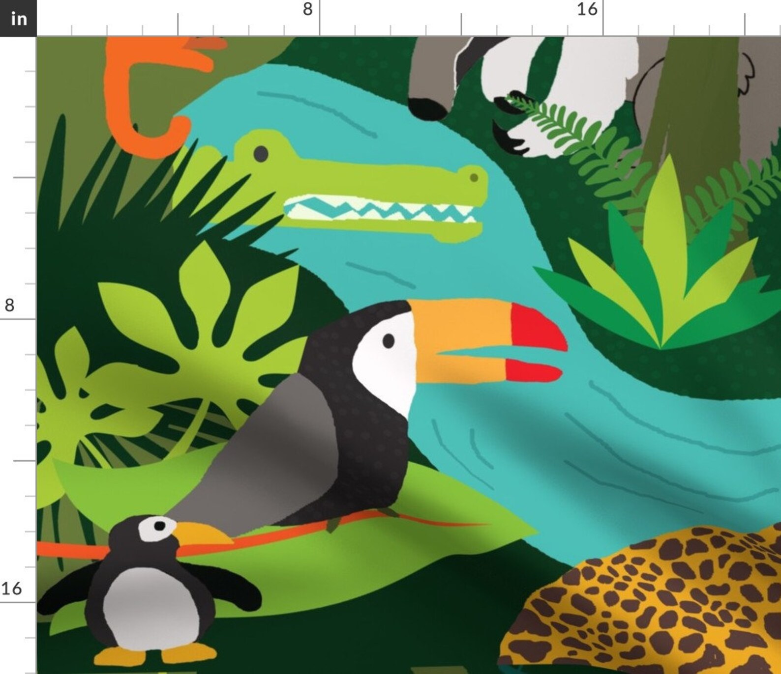 DIY Kid's Playmat Project - Rainforest Jungle Seek and Find Spoonflower ...
