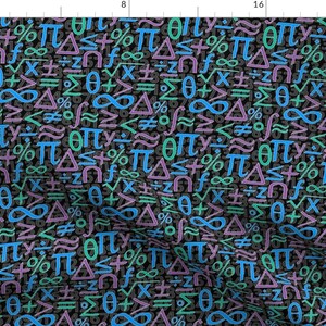 Math Fabric Math Symbols dk by Jjtrends Math Class Teacher Numbers ...
